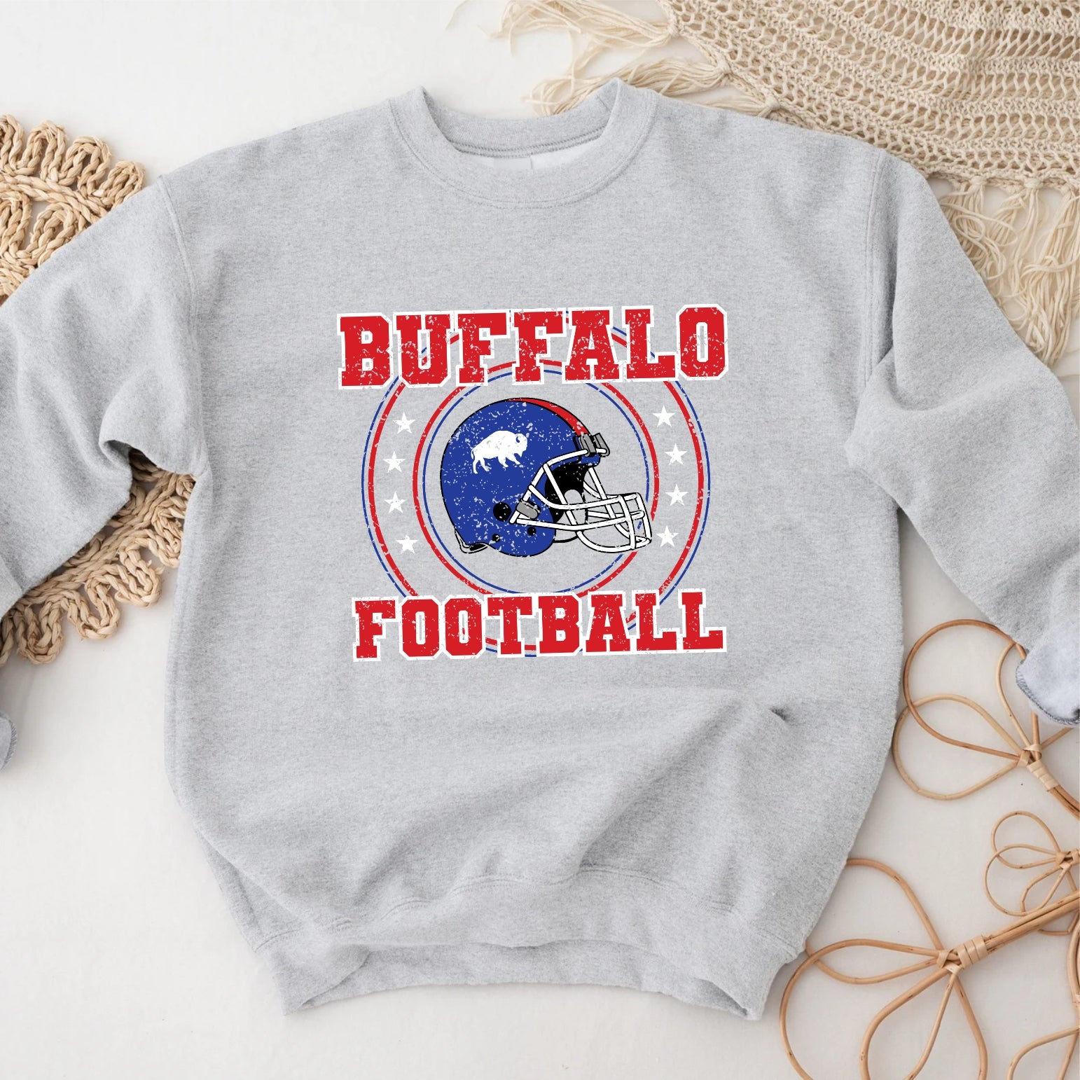 Distressed Buffalo Football – Cottonandcopperapparel